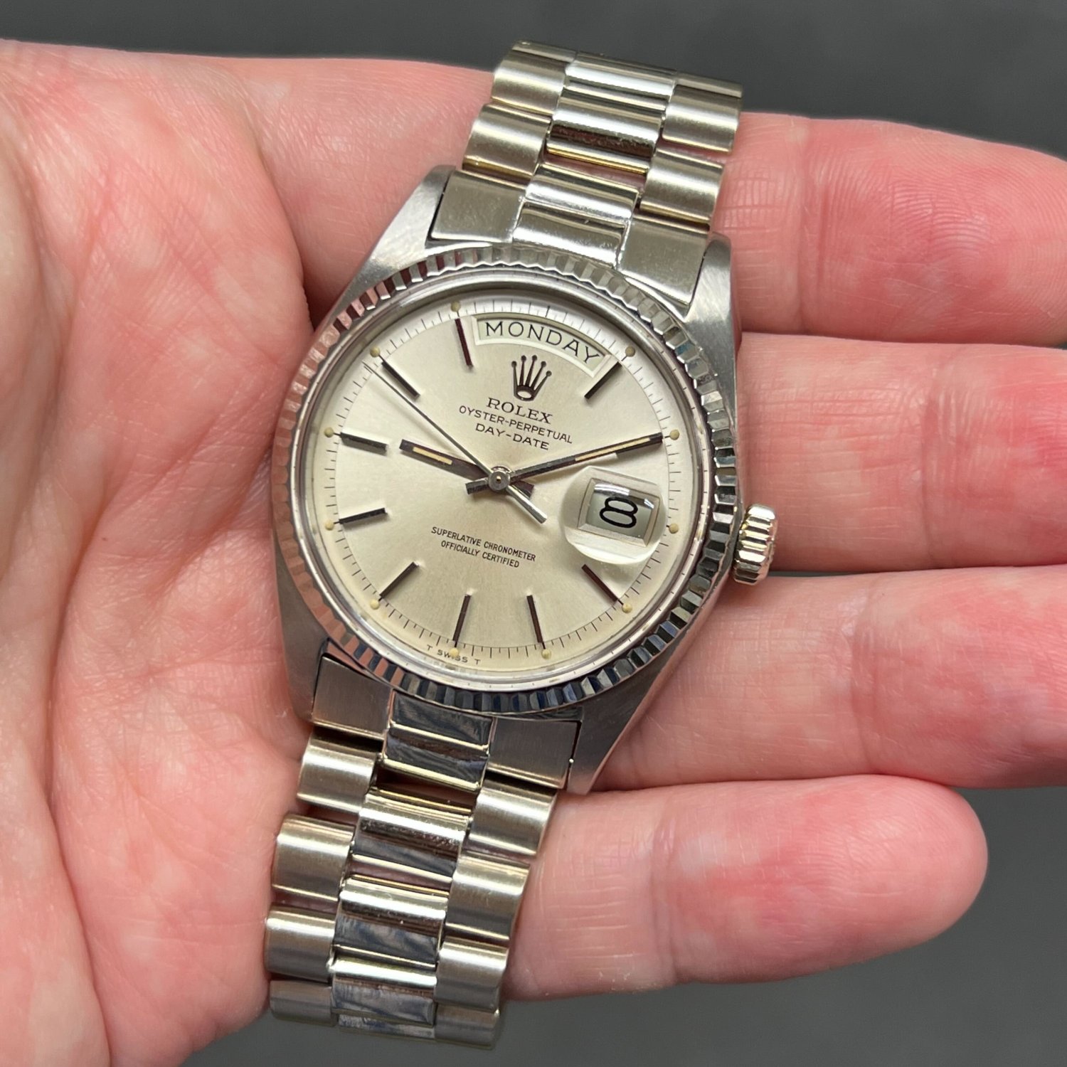 ロレックス デイデイト Ref.1803/9 シルバーダイヤル ヴィンテージ 243378｜ロレックス専門店クォーク